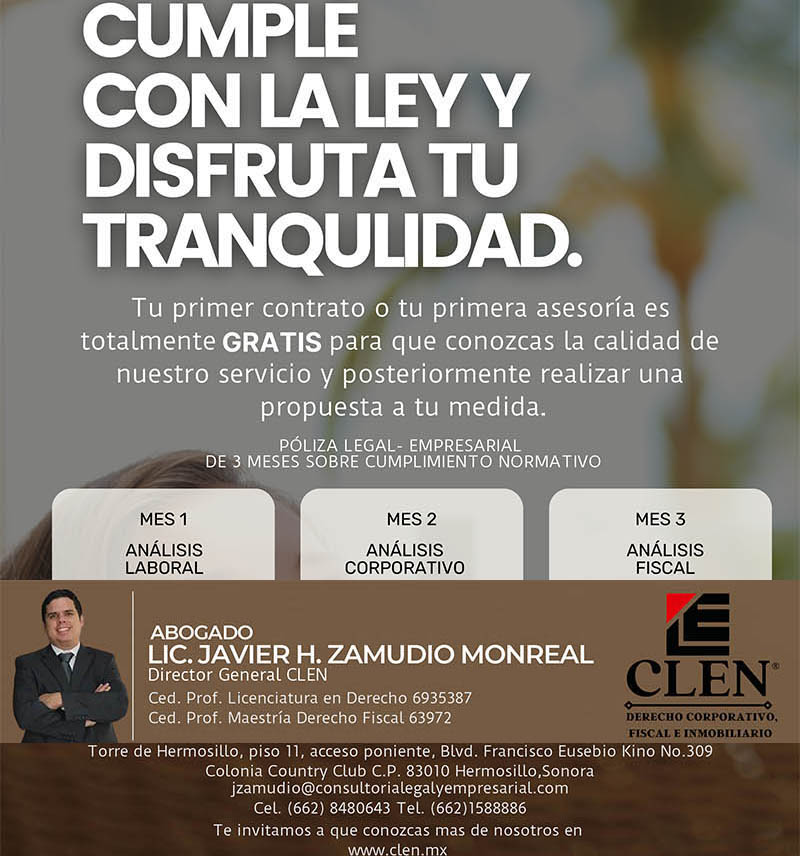 Lic. Javier H. Zamudio Monreal ⚖ CUMPLE CON LA LEY Y DISFRUTA TU ...