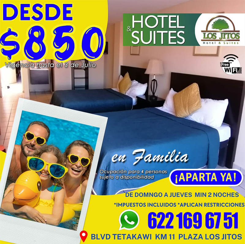 Hotel & Suites Los Jitos [Hotel & Suites] 🏖️👨‍👩‍👧‍👦 Disfruta en familia ...